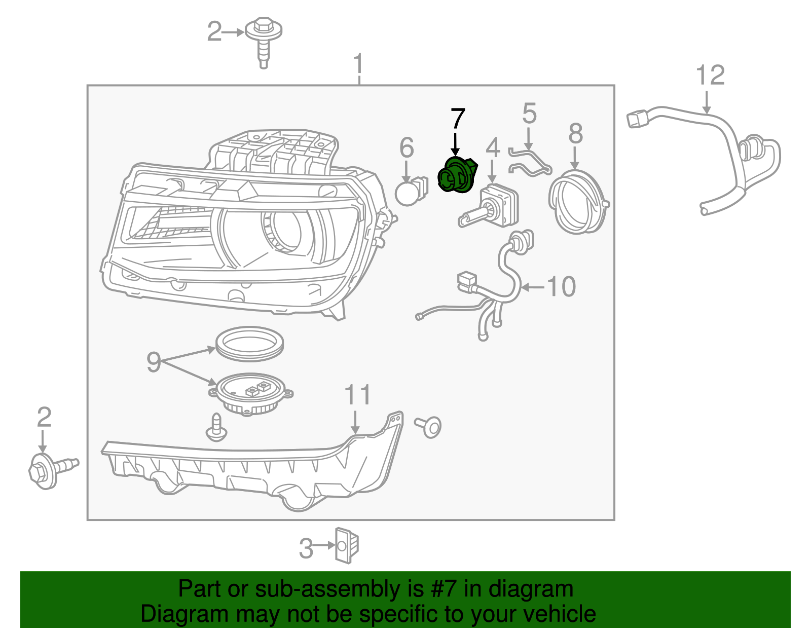 2014-2015 Chevrolet Camaro Turn Signal and Parking Lamp Socket 22943357 ...