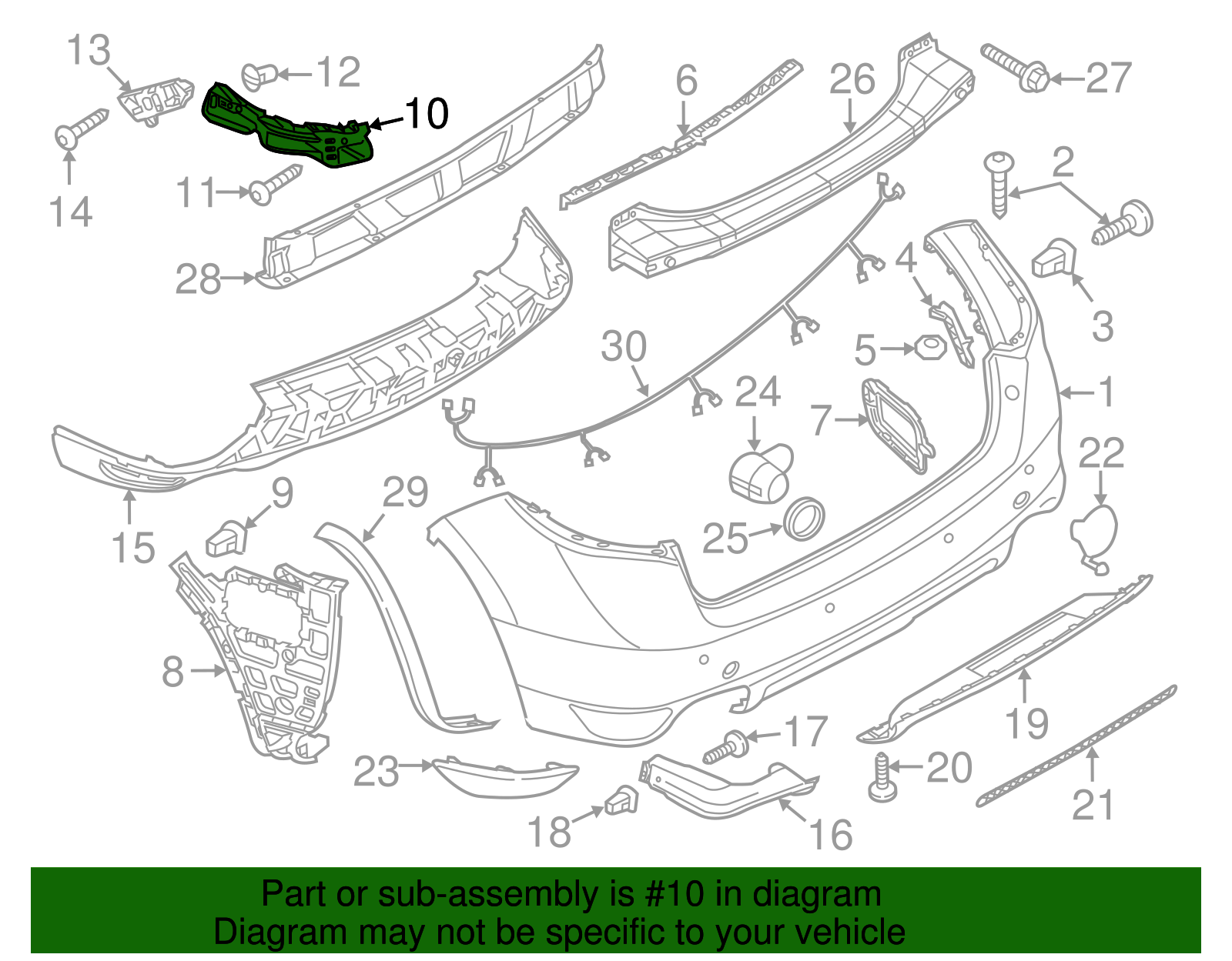 2011-2014 Porsche Cayenne Inner Bracket 958-505-393-00 | Sunset Porsche ...