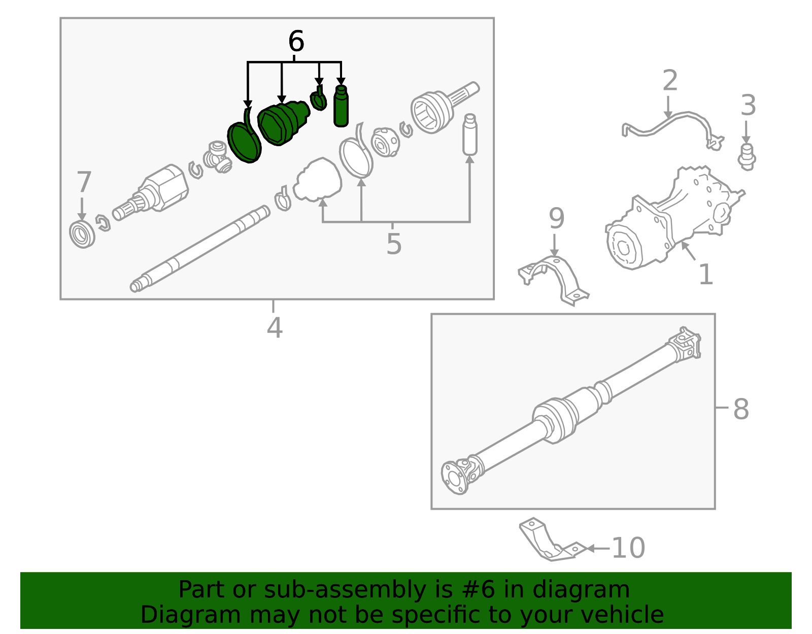 C9GDA-2U60H - Inner Boot 2008-2025 Nissan | Official Nissan Parts Store