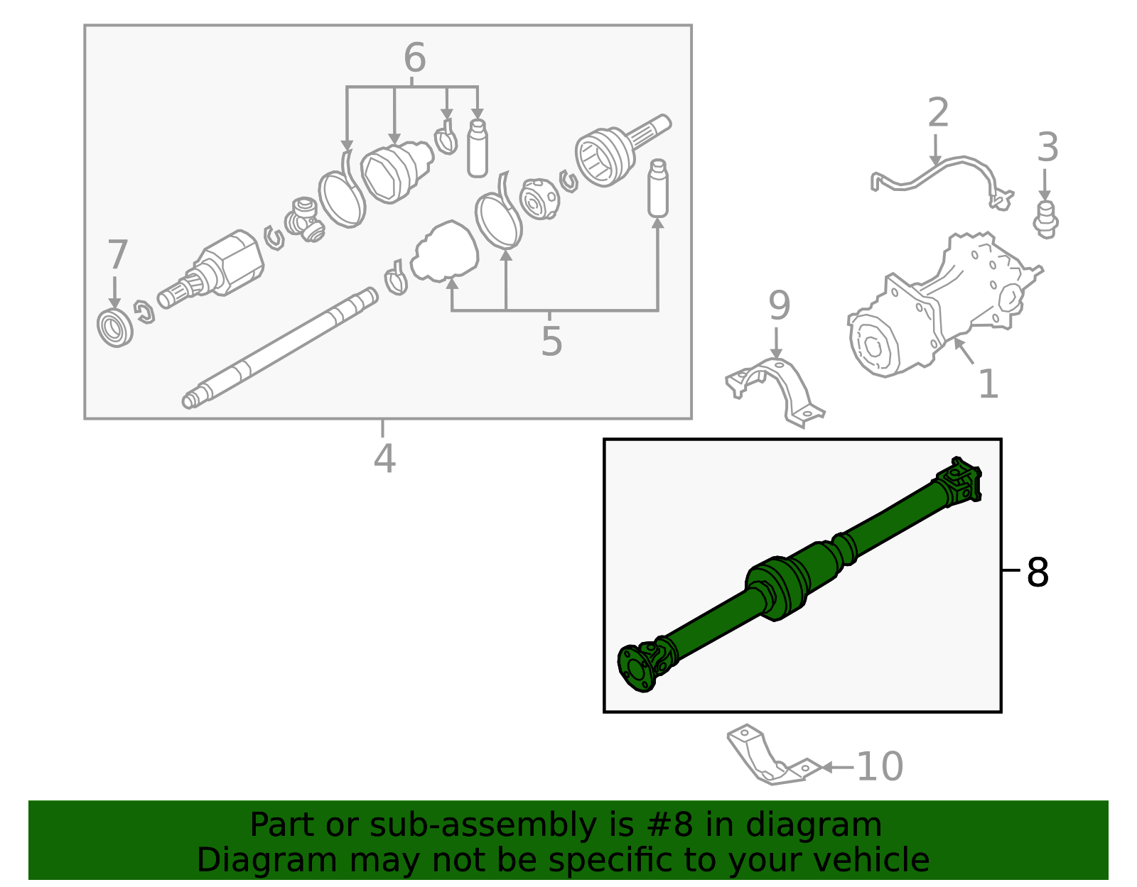 2019-2025 Nissan Altima Drive Shaft Assembly 37000-6CA0A | Nissan Parts ...