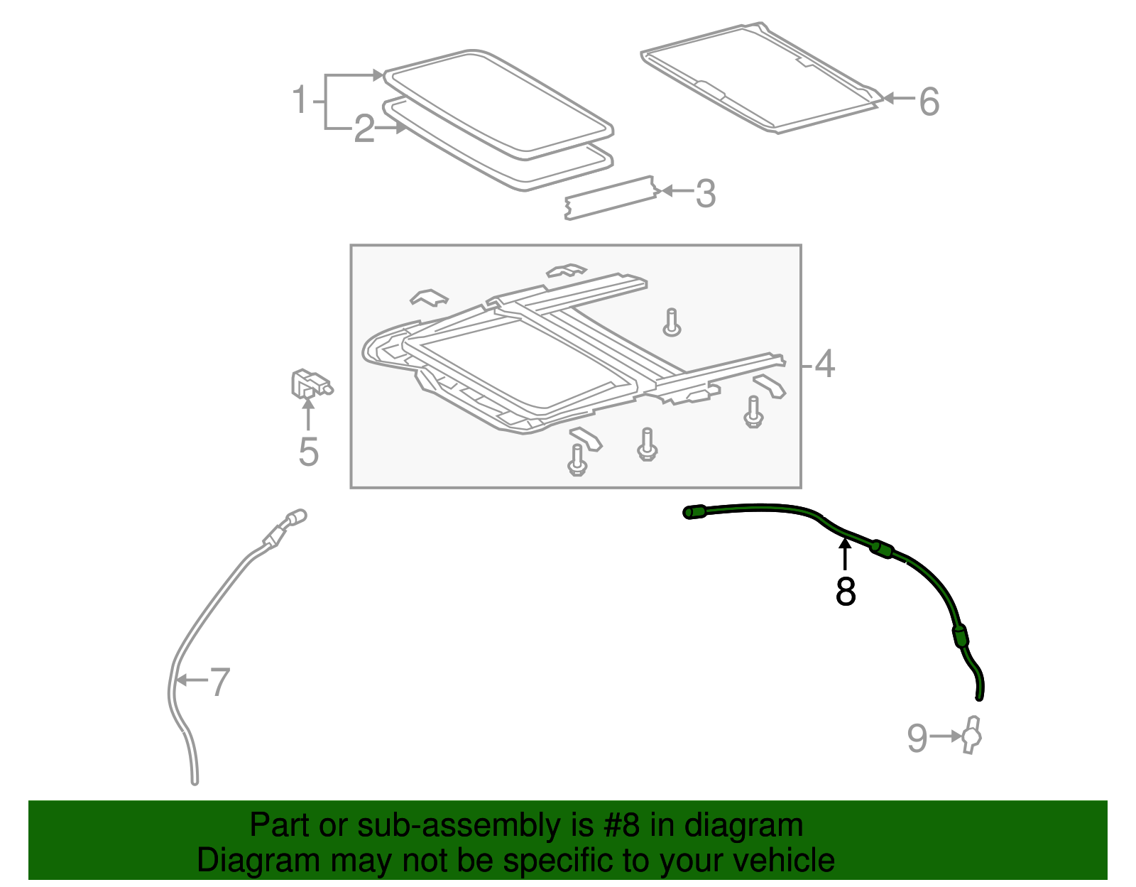 63249-02260 - High-Quality Sunroof Drain Hose for 2009-2013 Toyota ...