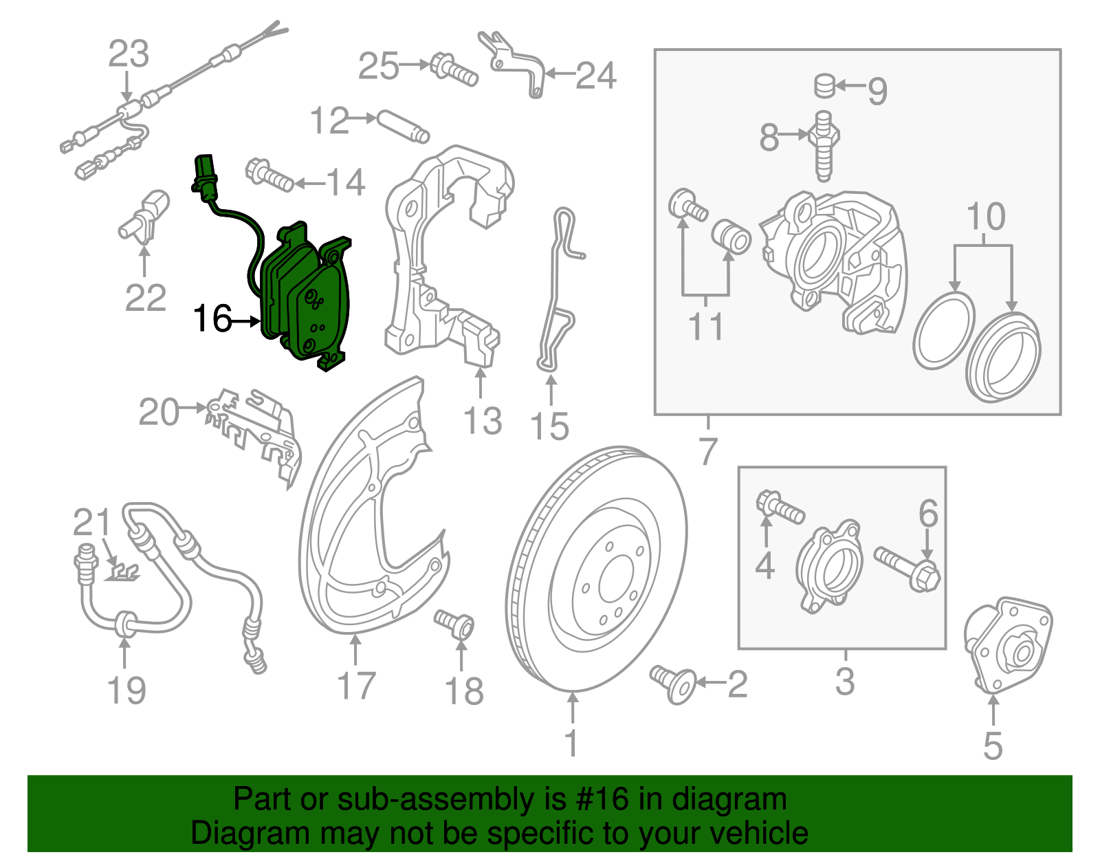 8W0-698-151-BH - Genuine Audi Front Brake Pads 8W0-698-151-BH 2017-2025 ...