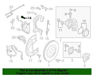 2008-2025 Audi Disc Brake Caliper Bolt N-911-476-01 | OEM Parts Online