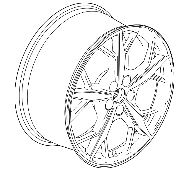 2020-2023 Chevrolet Corvette 19x8.5 Aluminum Front Wheel 84600212 ...