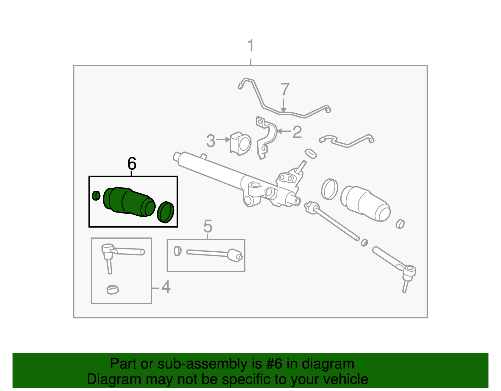 15217989 - 2006-2010 Hummer - Rack and Pinion Boot Kit with Clamps ...
