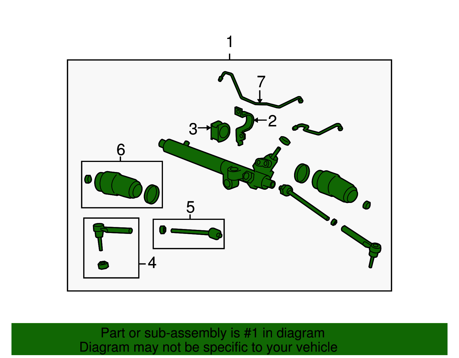 2006-2010 Hummer Steering Gear Assembly with Linkage Tie Rods 94725465 ...