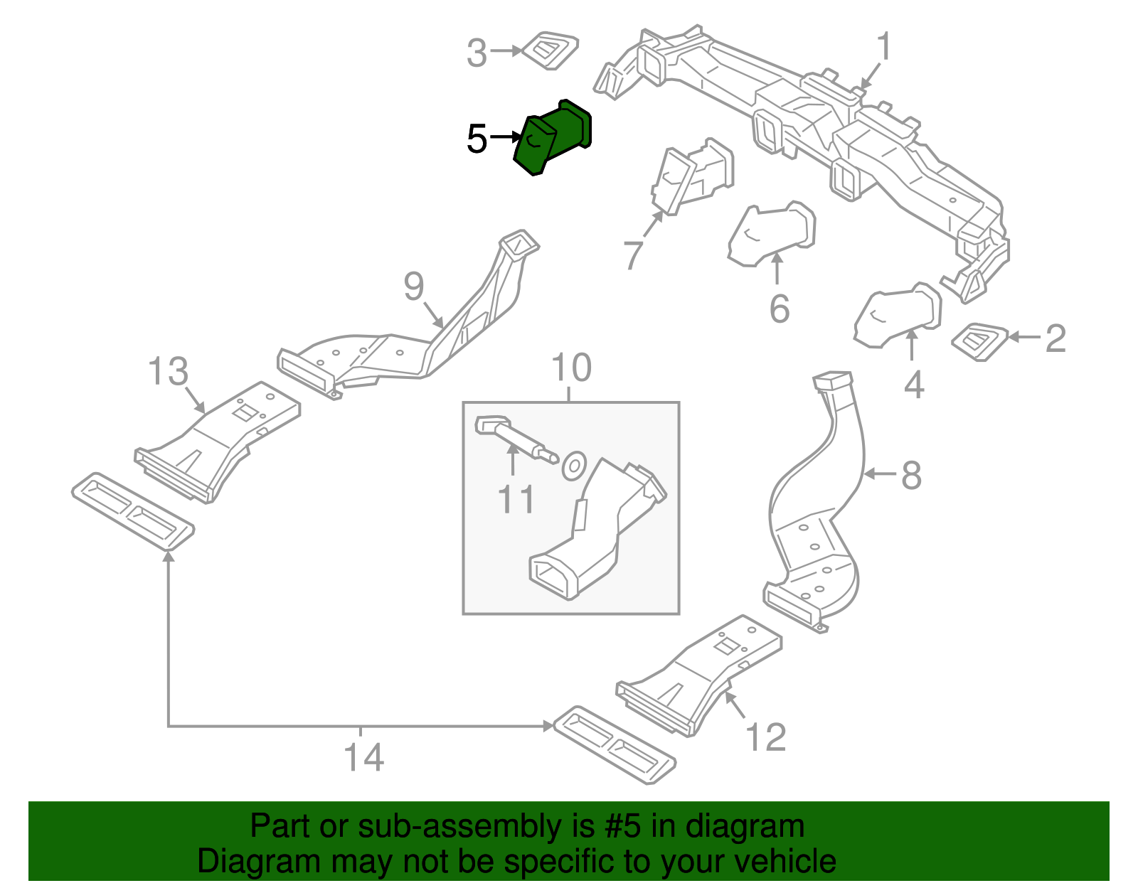 2016-2017 Kia K900 2016-2017 Kia K900 - Vent Louver 97480-3T500KCA ...