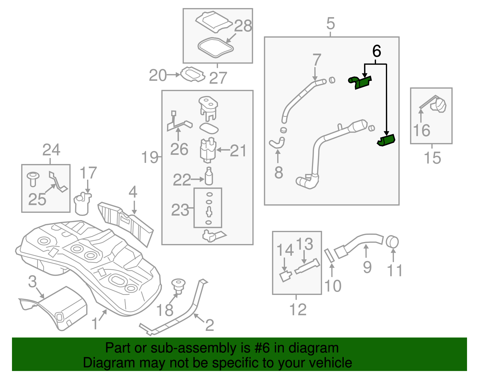 31044-3M510 - 2011-2016 Hyundai - Filler Assembly Support | Hyundai Parts Express