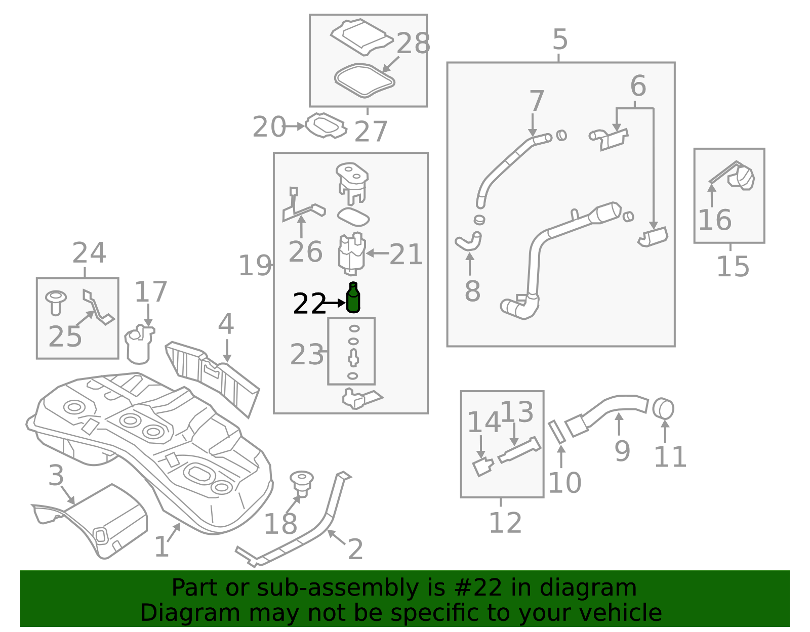 Hyundai - 31111-3N000 - Electric Fuel Pump - 2012-2014 Hyundai | OEM ...