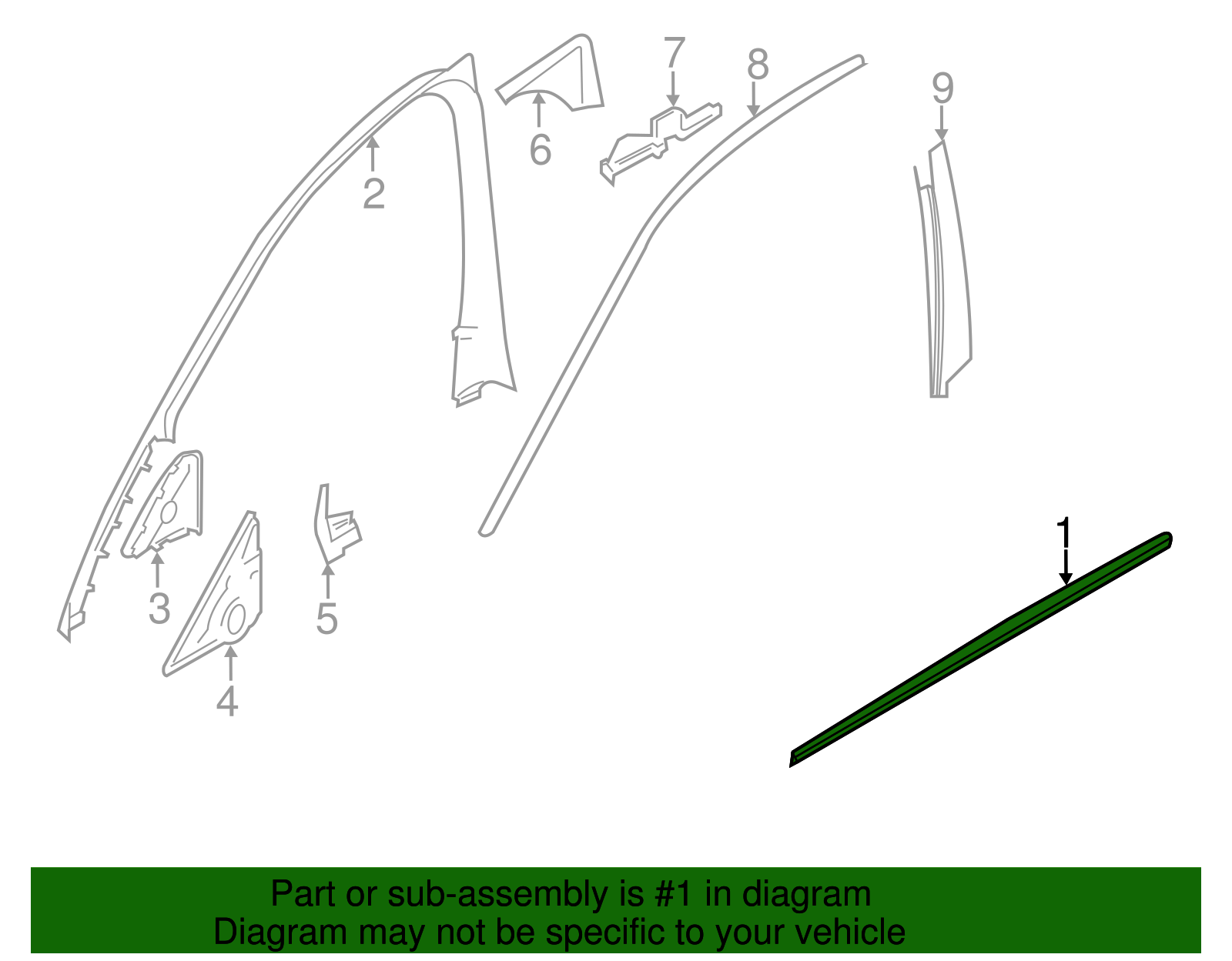 51337178001 - 2009-2015 BMW Belt Molding (51-33-7-178-001) | BMW of ...