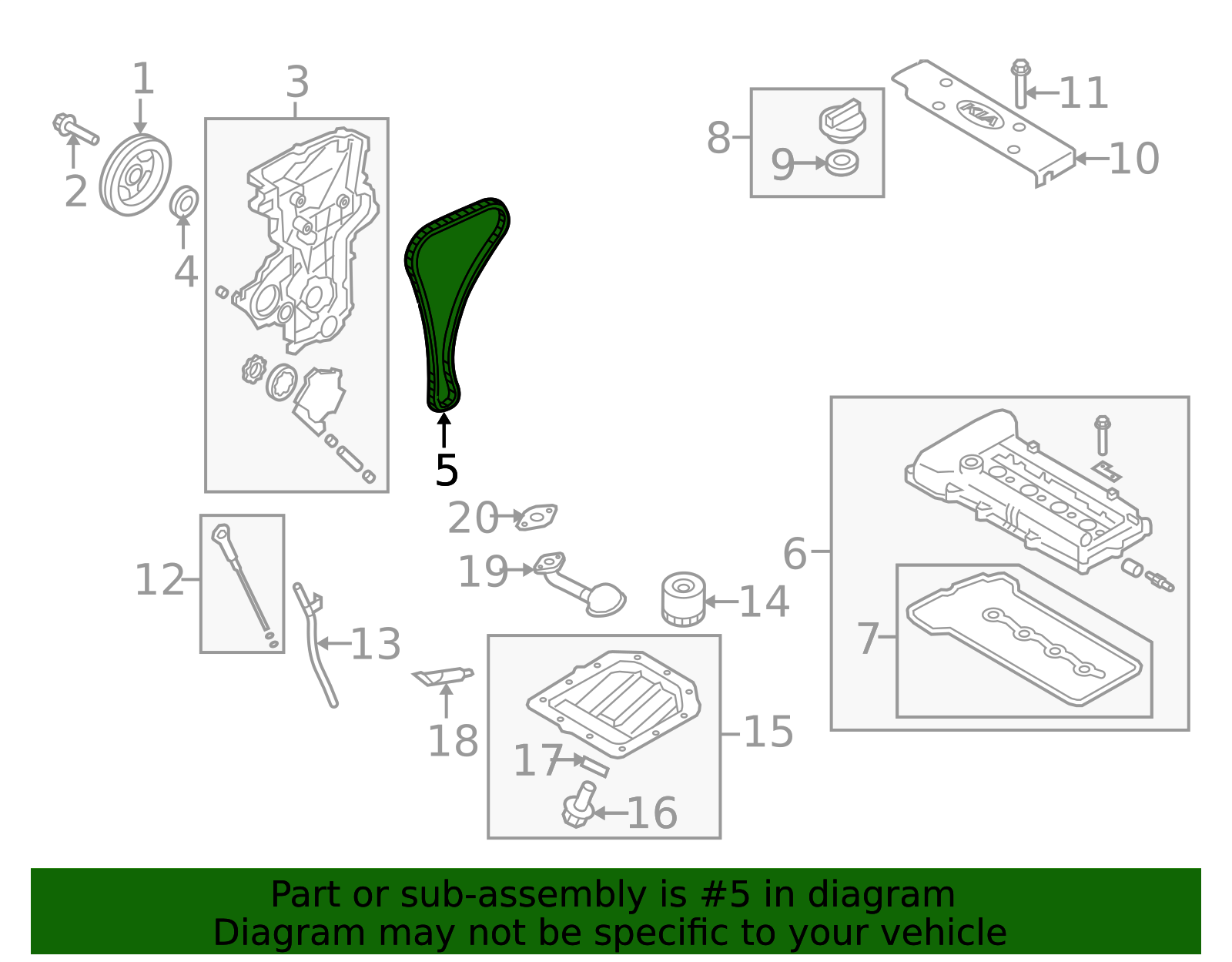 24321-2B200 - Timing Chain 2010-2012 Kia Soul | Kia.Parts Store