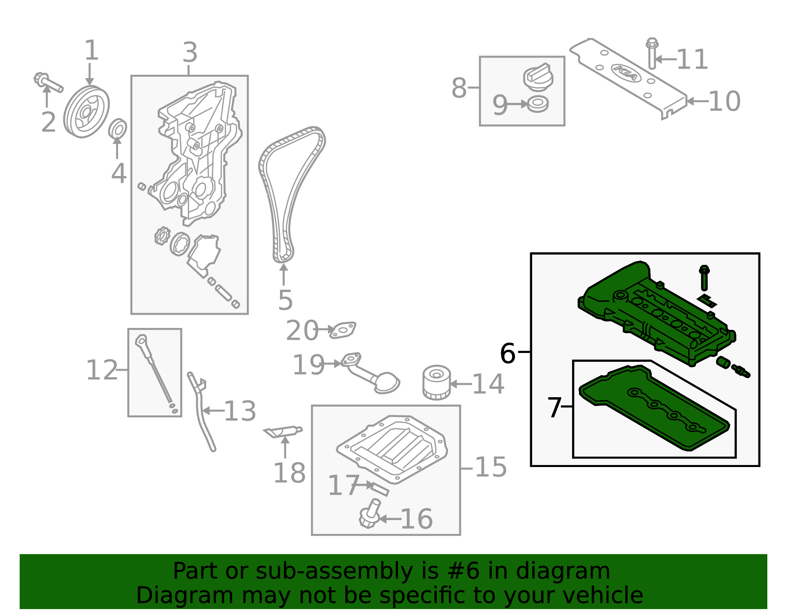 22410-2B000 - Valve Cover 2010-2011 Kia Soul | Kia.Parts Store