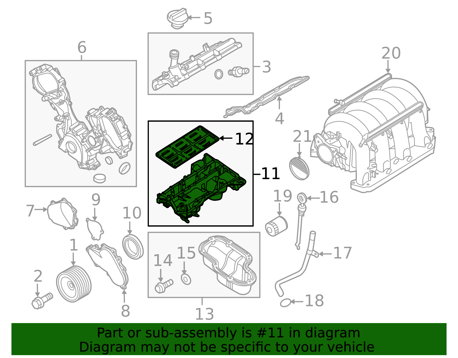 11110-1LU0A - Oil Pan 2012-2017 Nissan | Official Nissan Parts Store