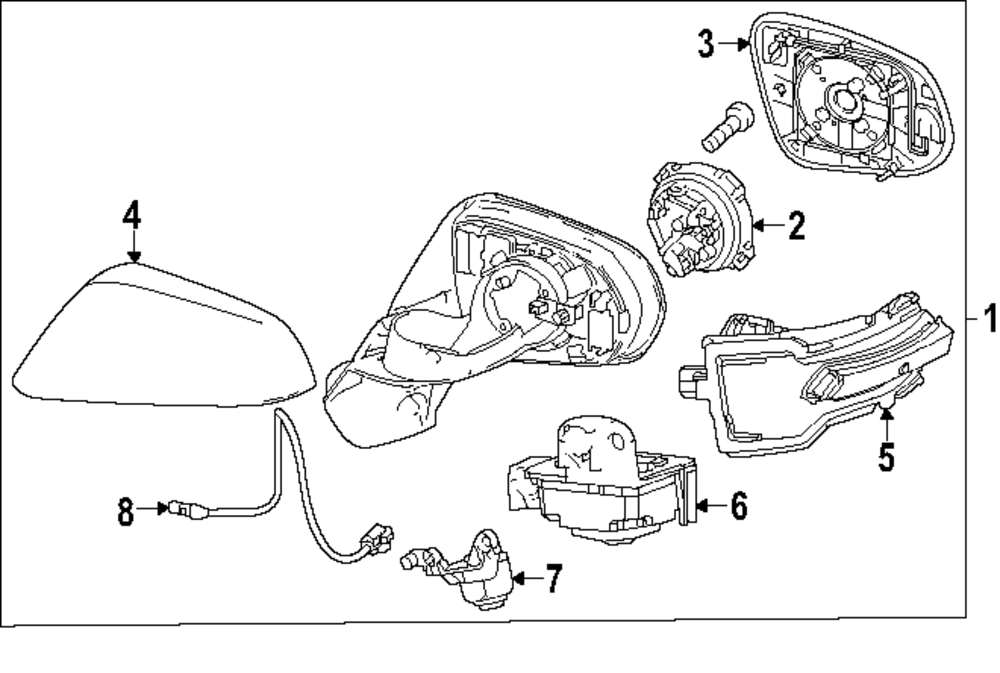 87908-F6020 - 2023-2024 Lexus - Mirror Glass | My L Parts