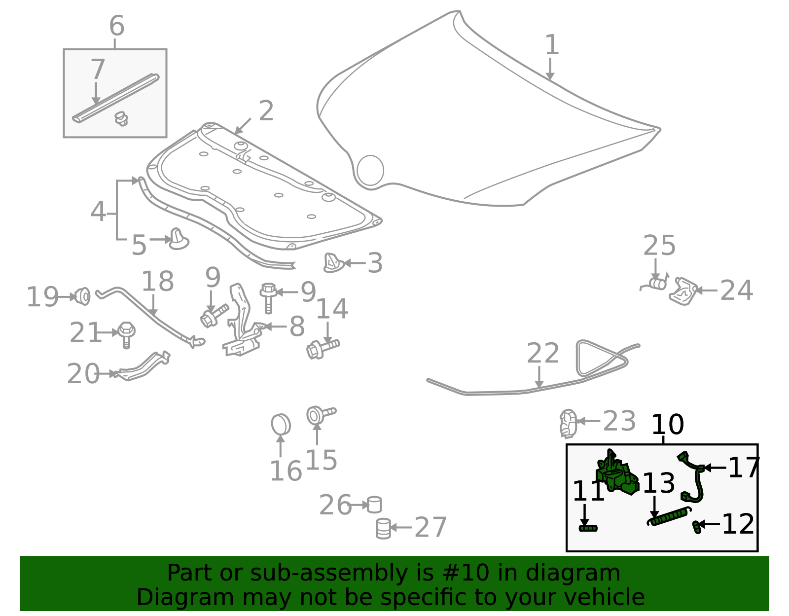 53510-0T022 - Latch Assembly 2009-2015 Toyota Venza | Toyota San Diego ...
