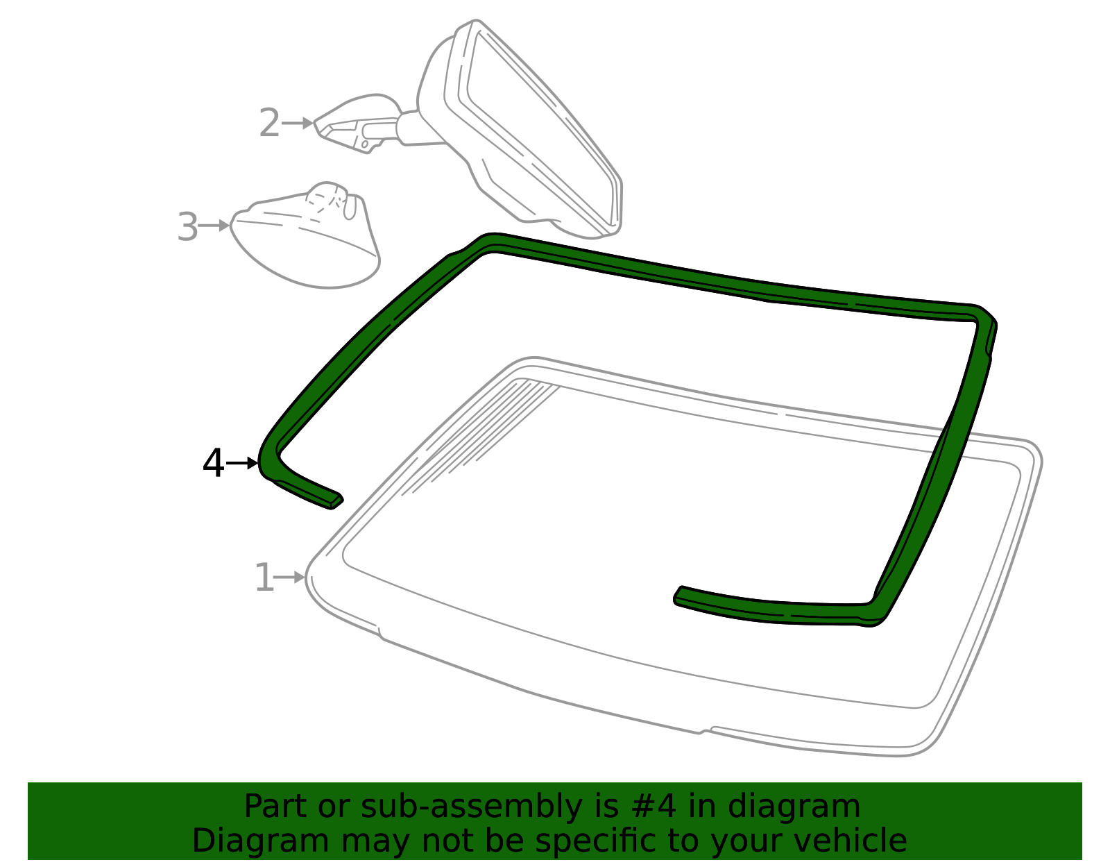 F8VZ-5403144-AA - Reveal Molding - 1998-2011 Lincoln Town Car ...