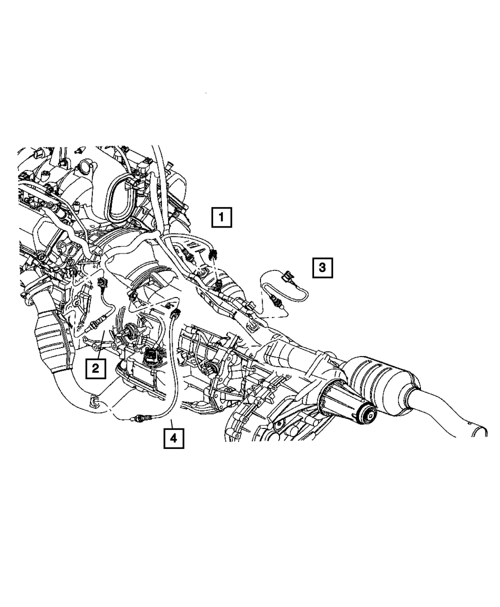 56028996aa - Mopar Oxygen Sensor, Right Performance Auto Parts