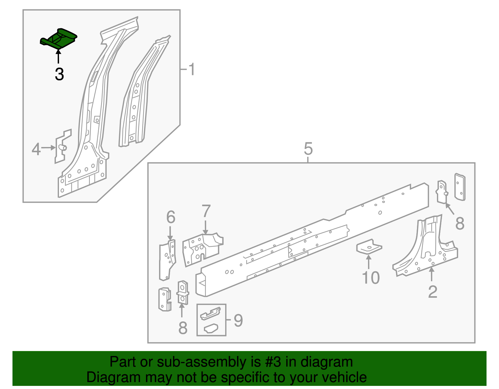 2016-2020 Cadillac CT6 Passenger Side Roof Front Header Panel ...