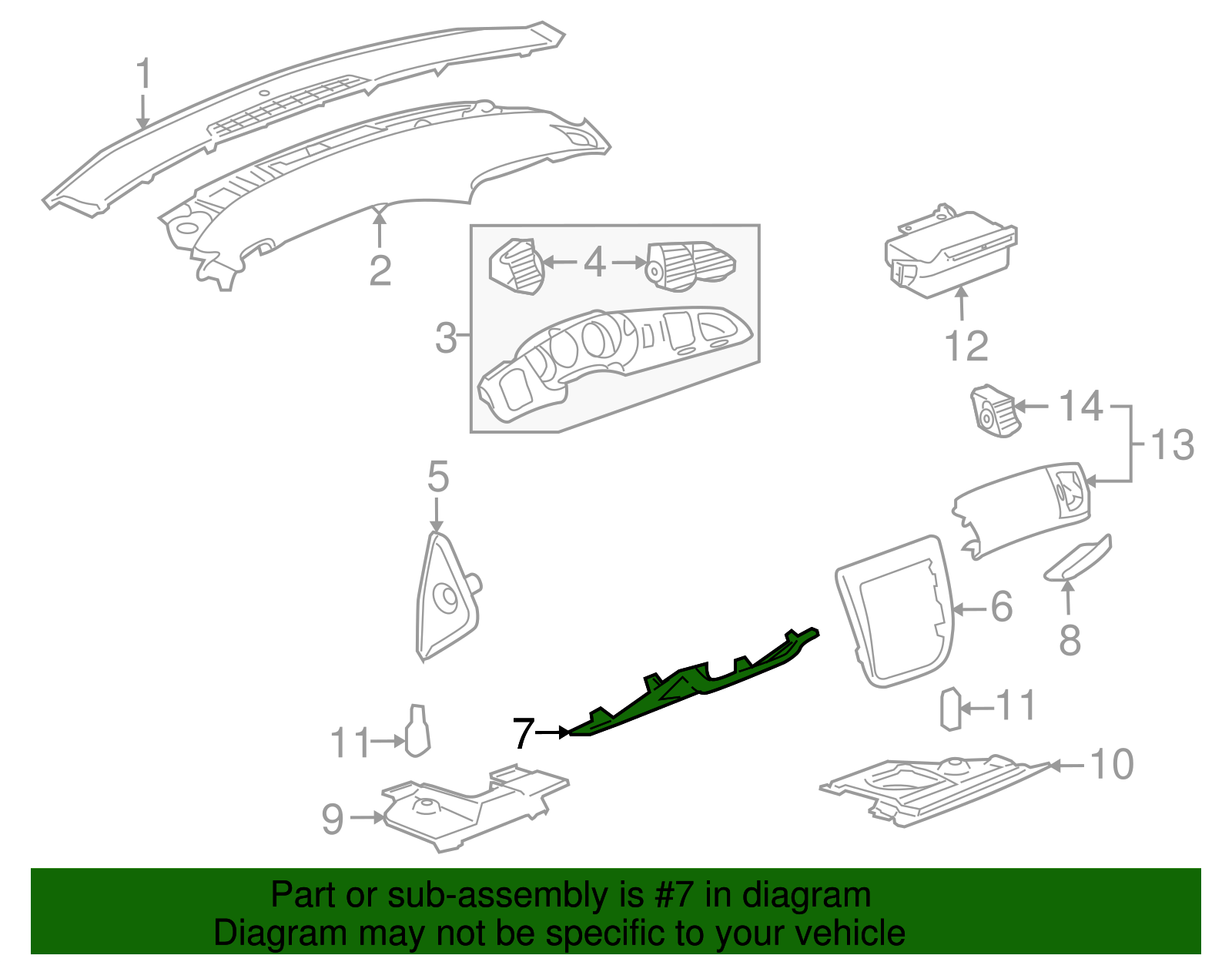 2006-2007 Chevrolet Monte Carlo Column Filler 15816621 | Capital Chevy ...