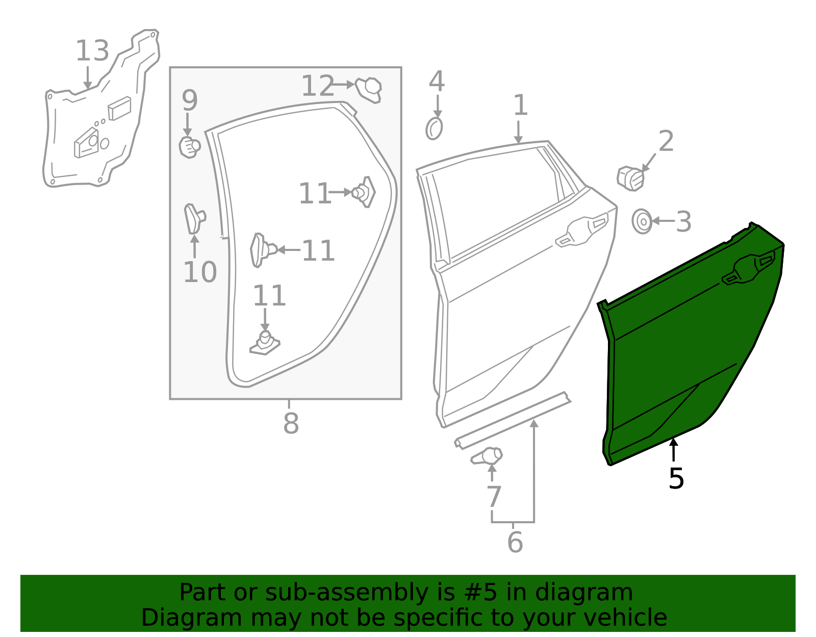 67611-TBA-A00ZZ - Outer Panel 2016-2021 Honda Civic | Honda Parts Online
