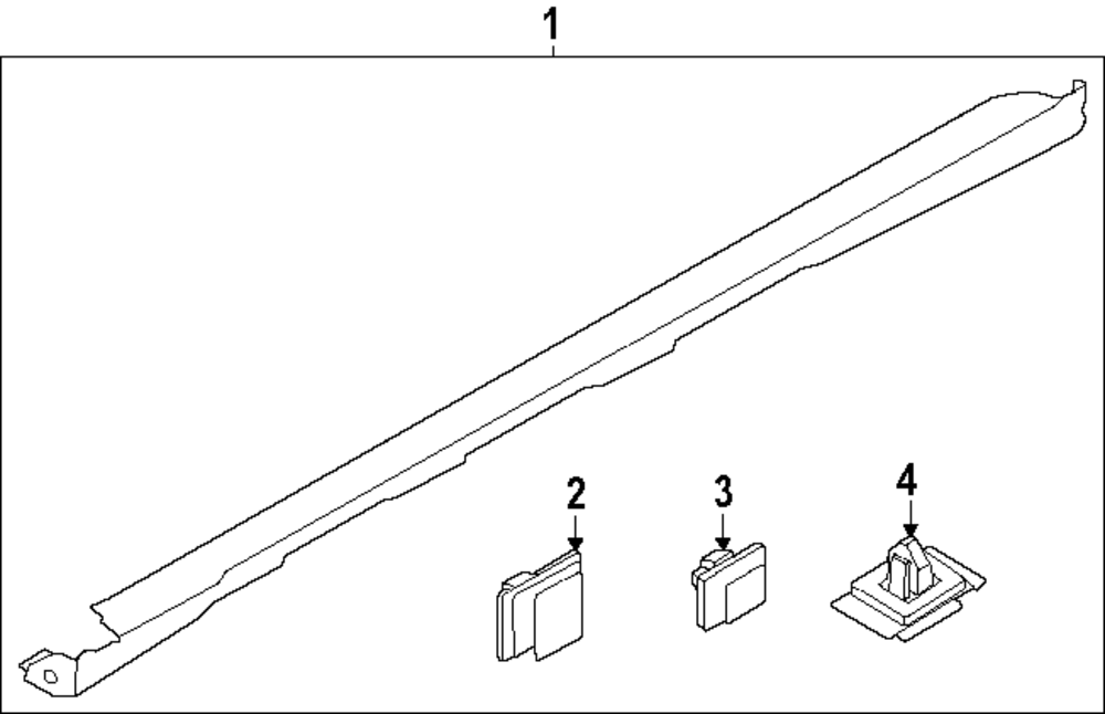 87751-GG000BKL - Rocker Molding 2025 Kia K4 | Kia.Parts Store