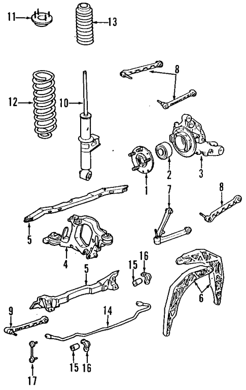 Rear Axle for 1997 Porsche 911 | Sunset Porsche Parts