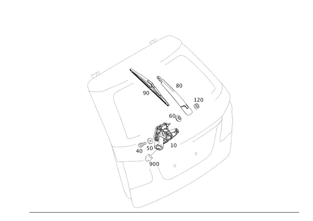 212-820-12-44 - Wiper Arm | World Mercedes-Benz Parts