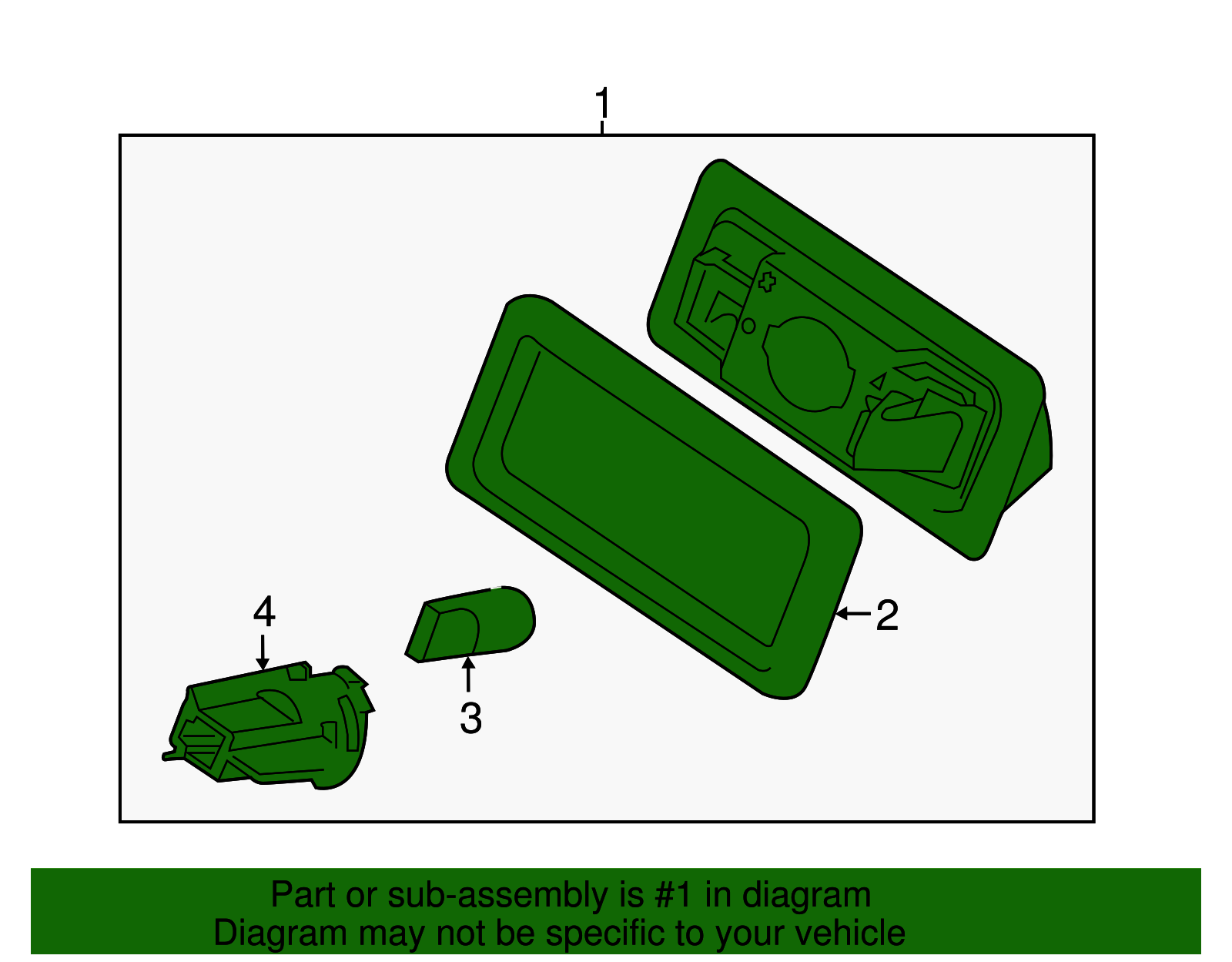 2008-2025 Nissan License Lamp 26510-8991B | Boro Nissan Parts