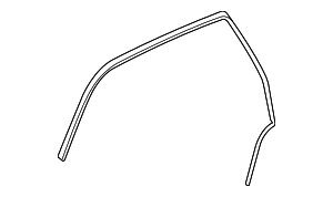 20789463 - Front and Rear Driver Side Door Upper Auxiliary Weatherstrip ...