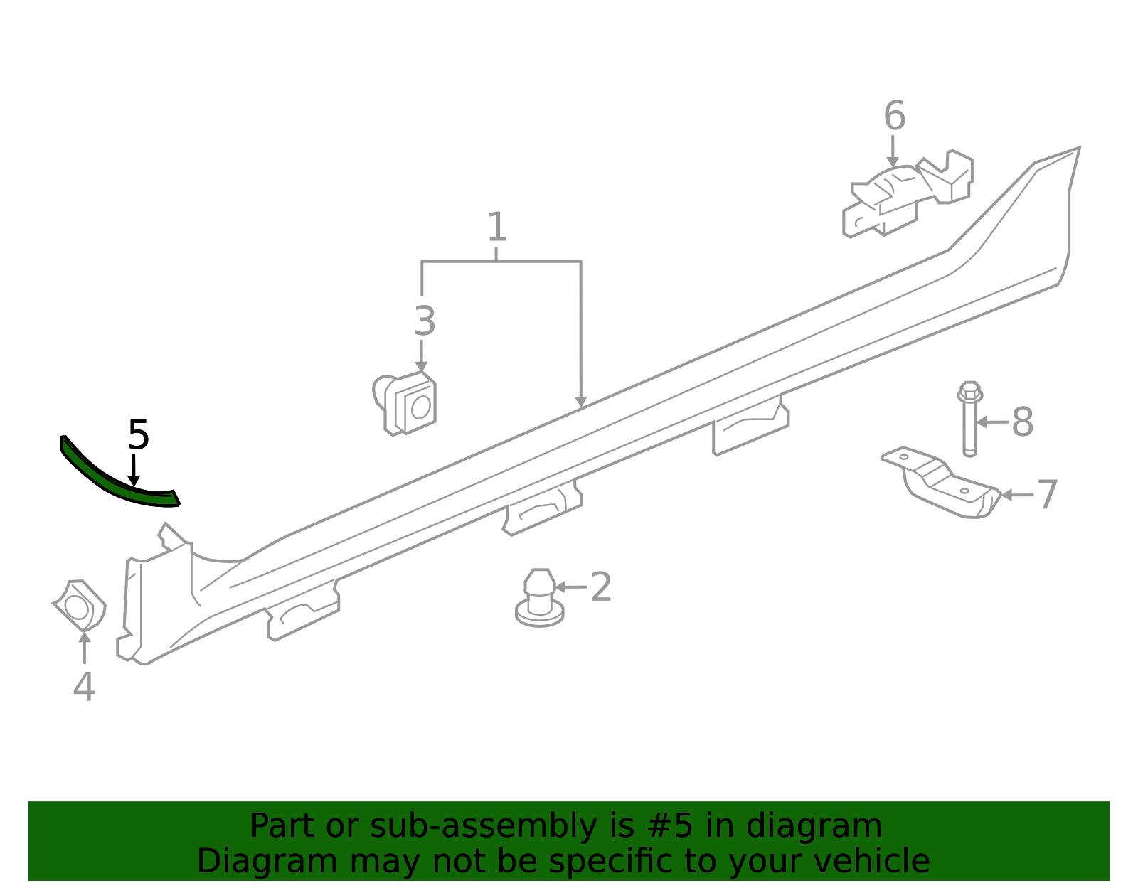 2016-2022 Honda Rocker Panel Molding Seal 71804-TBA-A00 | OEM Parts Online