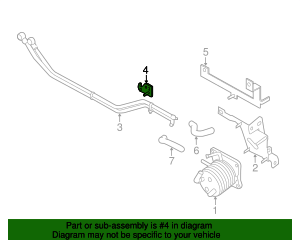 2012-2018 Infiniti Oil Cooler Tube Bracket 21644-JL00A | Faulkner ...