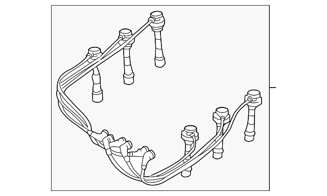 MD371794 - Plug Wire Set 1997-2004 Mitsubishi | Mitsubishi Direct Parts