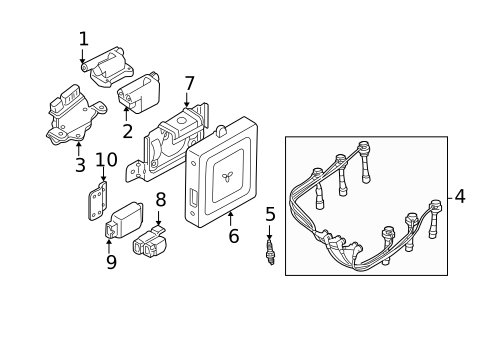 Secondary Ignition for 2000 Mitsubishi Montero Sport | Mitsubishi Parts ...