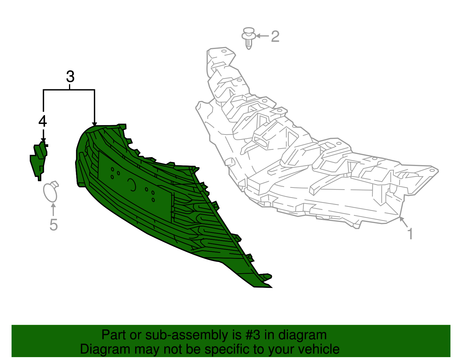 2018 Toyota Yaris Lower Grille 53102-0D160 | Toyota Parts Center