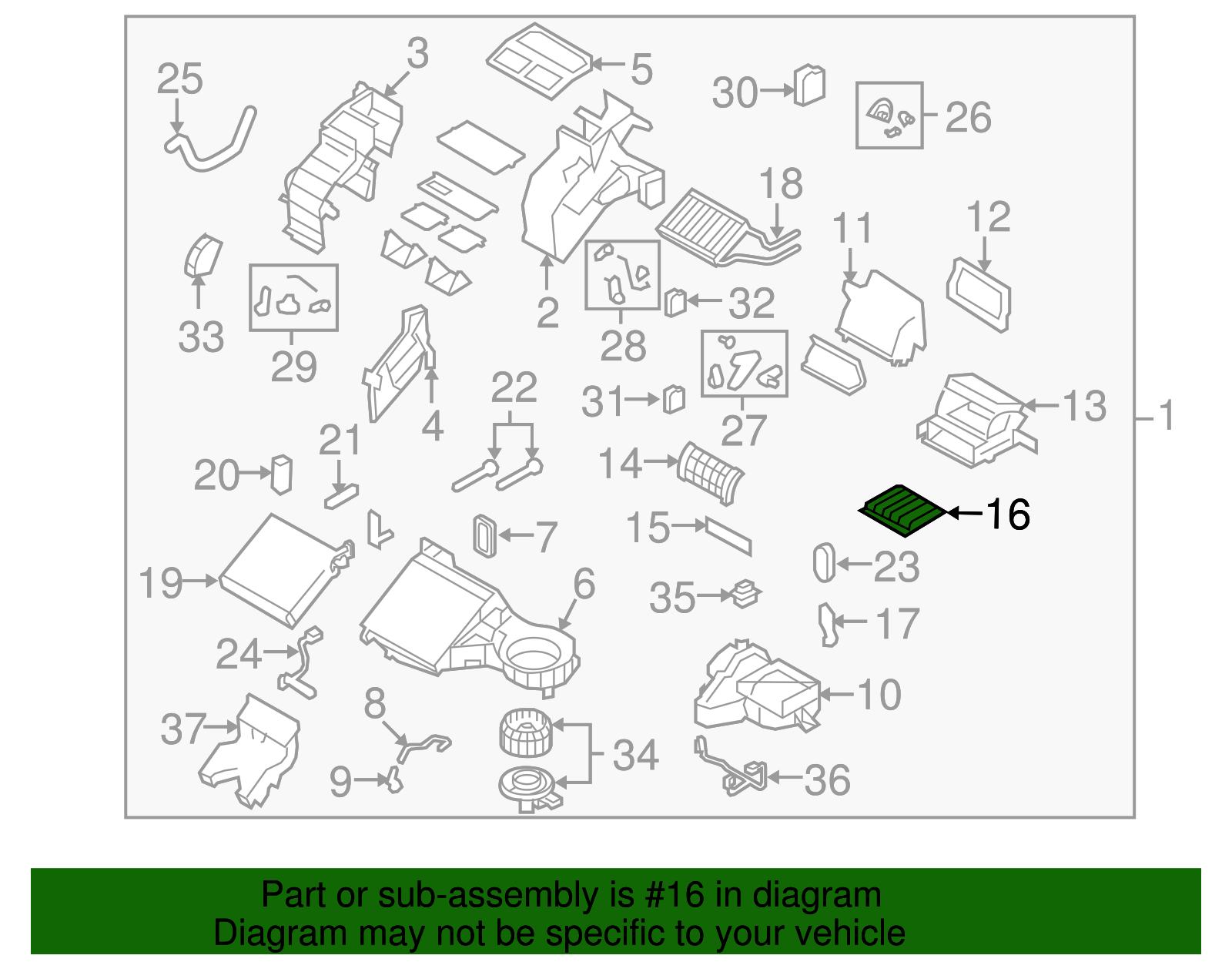2007-2015 Mazda CX-9 Cabin Air Filter L2Y6-61-P11 | Mazda Parts Deals