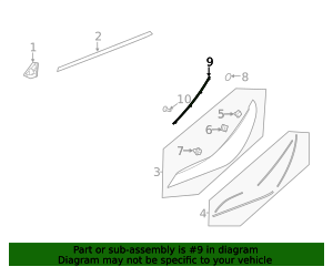 2020-2025 Toyota GR Supra Filler Molding 75733-WAA01 | Lithia Toyota Parts