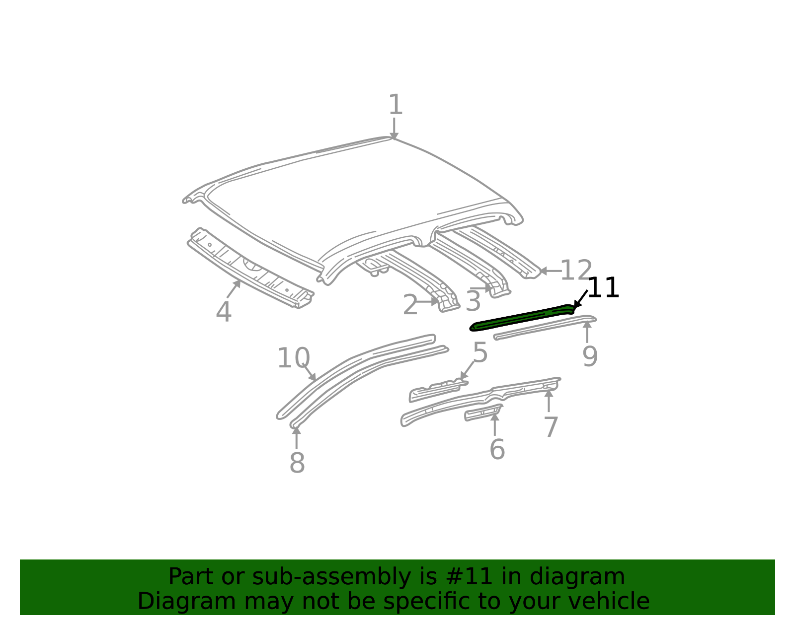 1990-2004 Toyota Drip Weather-Strip 62382-89101 | MotorMotor
