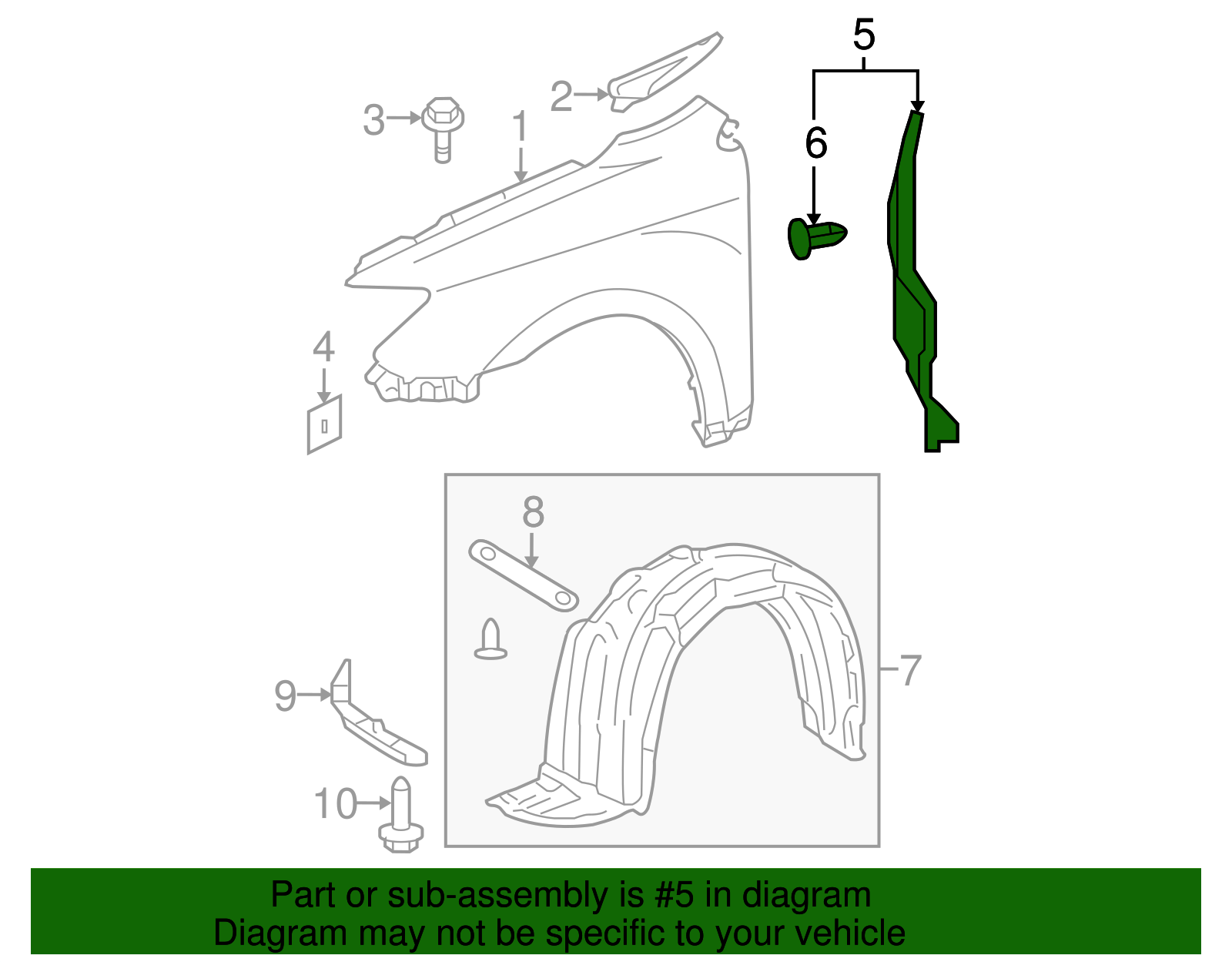 2005-2010 Scion tC Protector 53827-21030 | Toyota Parts Center