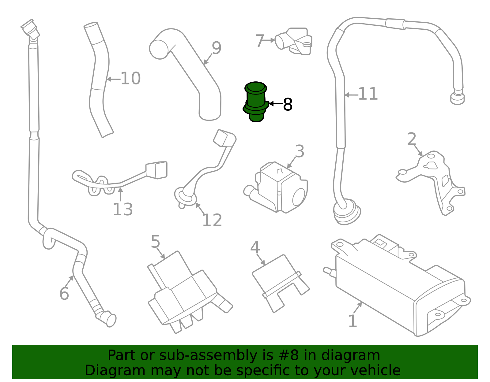 11810AA250 - 2022-2024 Subaru - PCV Valve | Subaru Parts HQ