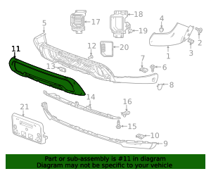 2020-2023 GMC Extra Bright Chrome Front Bumper Fascia Skid Plate ...