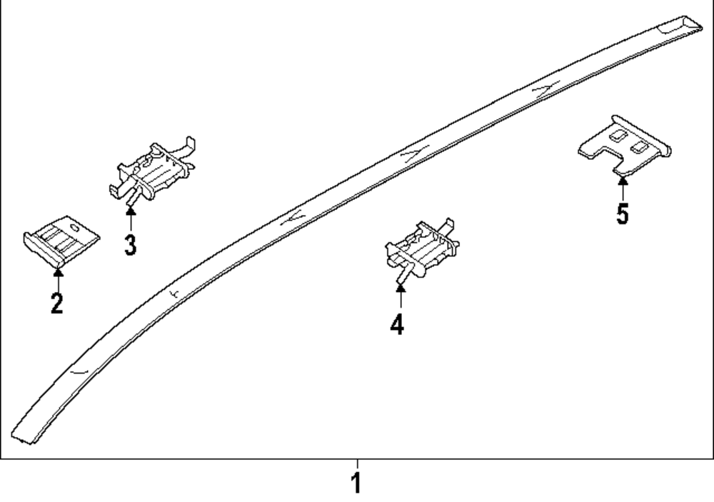 87240-AT000 - Roof Molding 2023-2025 Kia | Kia.Parts Store
