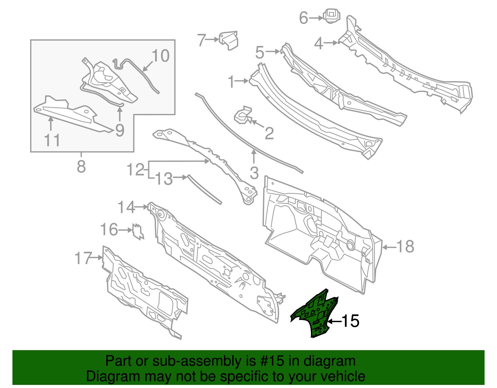 2016-2023 Nissan Side Panel F7600-9DDMA | Nissan Parts Central