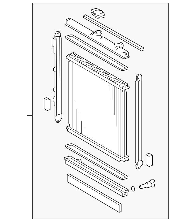 2007-2013 Toyota Radiator 16410-AZ005 | OEM Parts Online