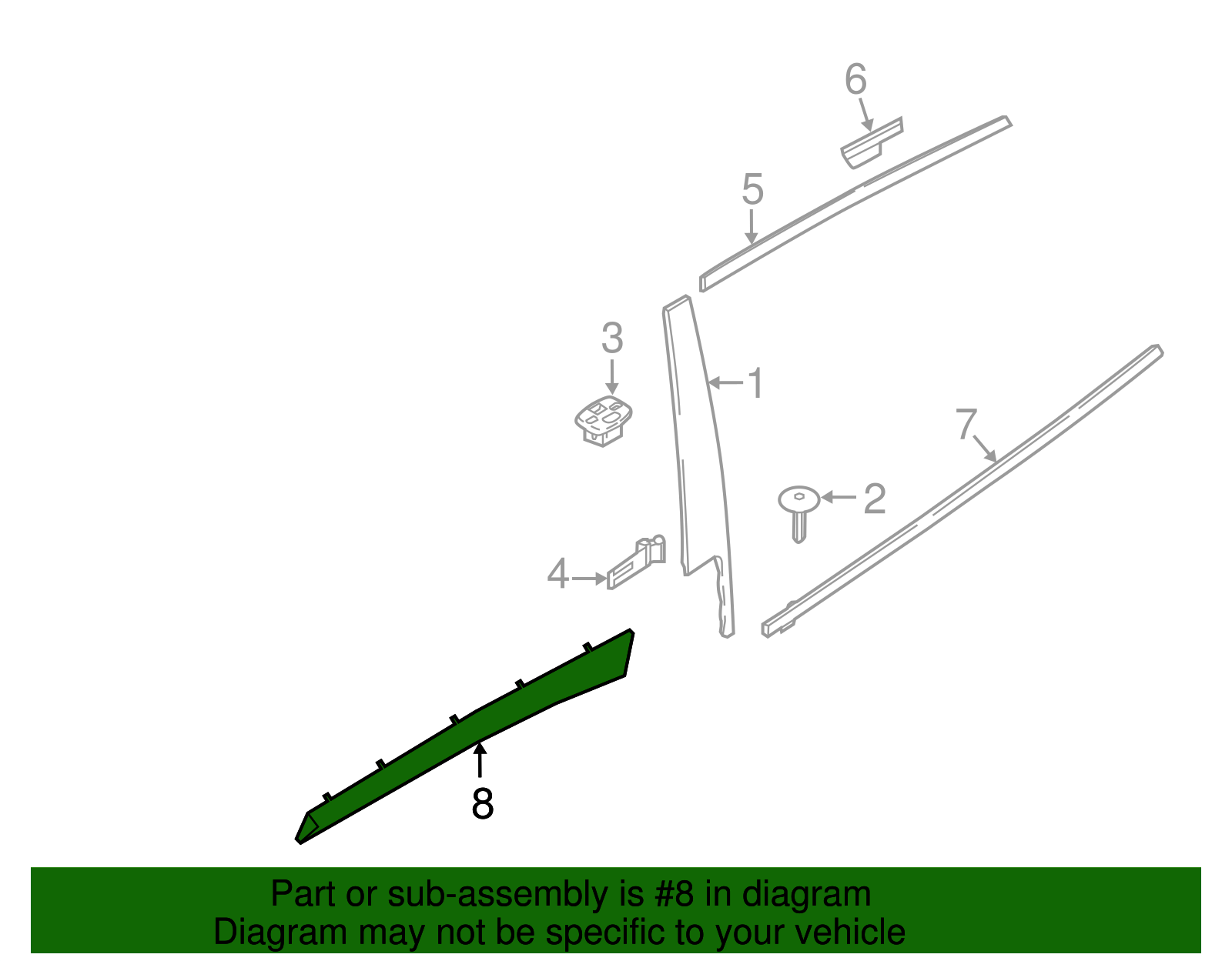 51-13-7-352-094 - Lower Molding - 2016-2019 BMW X1 | Buy BMW Parts Now