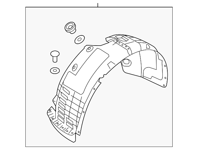 2016-2019 Kia Sportage OEM NEW 16-19 Kia Sportage Guard Assembly Front ...