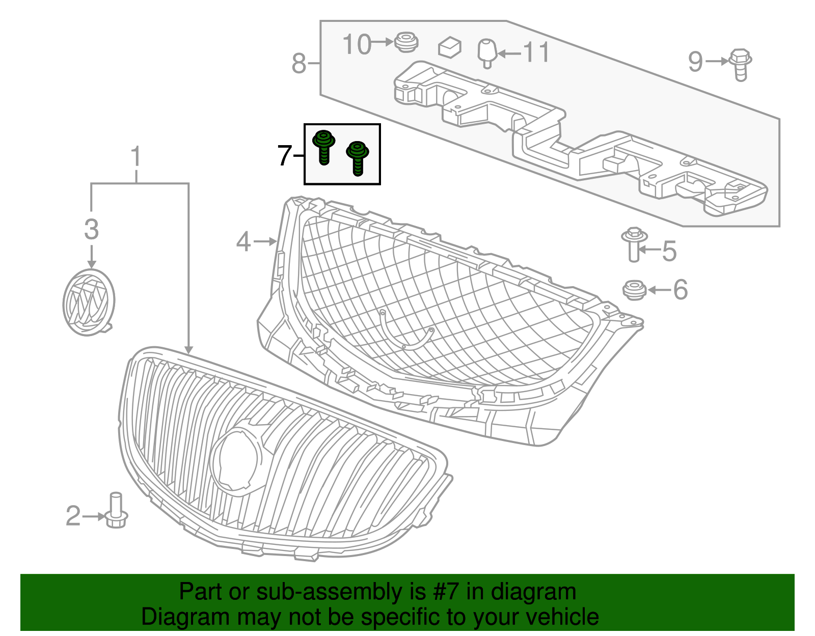 13264492 - OEM GM Center Support Bolt | GMPartsCenter.net | GM Parts Center