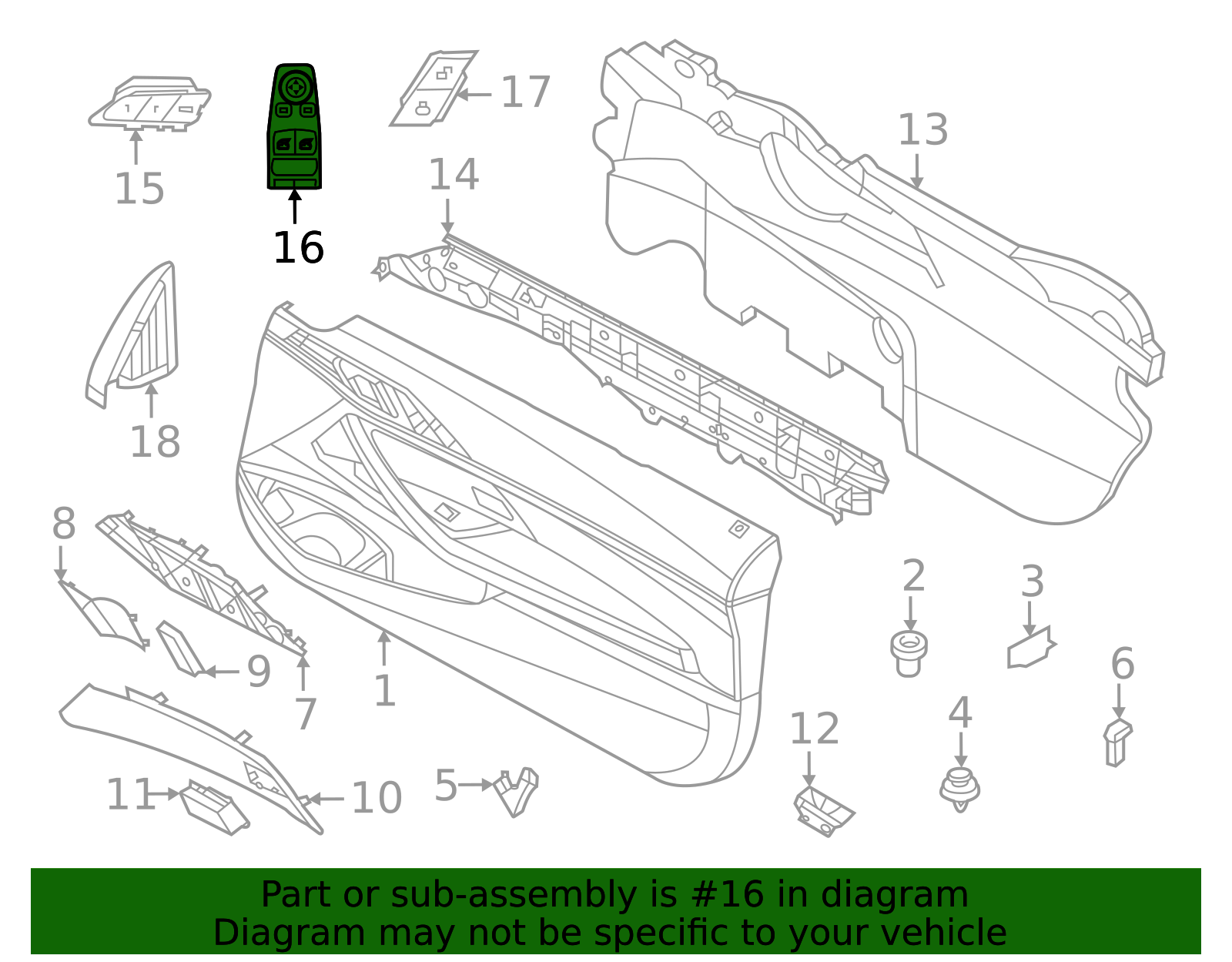 61-31-9-299-457 - 2016-2024 BMW - Window Switch | BMWPartsHub