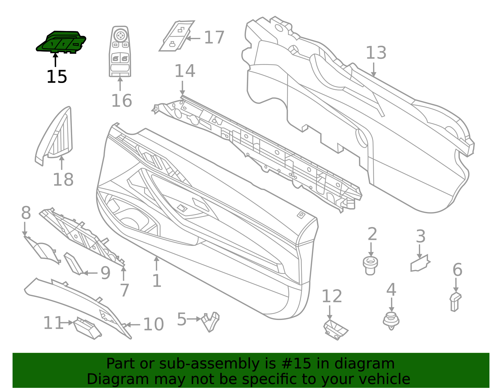 61-31-9-867-157 - 2019-2024 BMW - Memory Switch | Buy BMW Parts Now