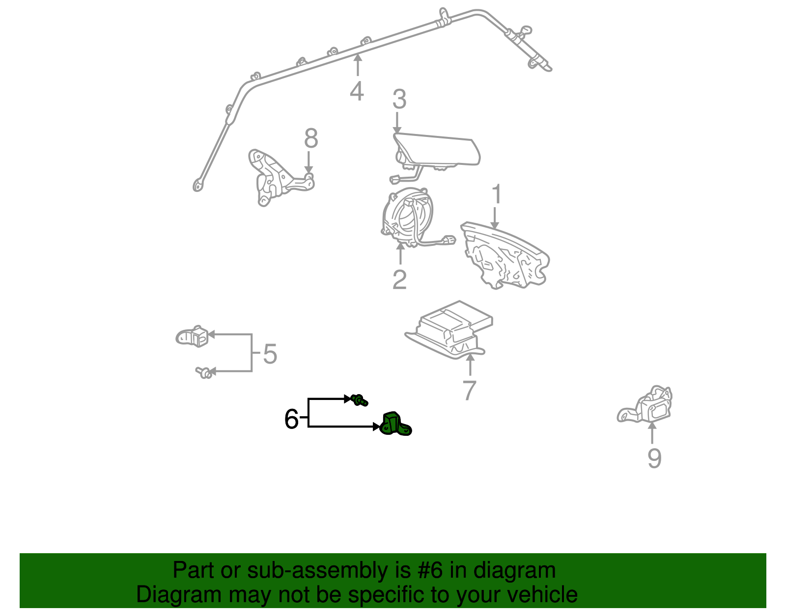 2005-2007 Toyota Front Sensor 89174-09040 | Toyota Parts Center