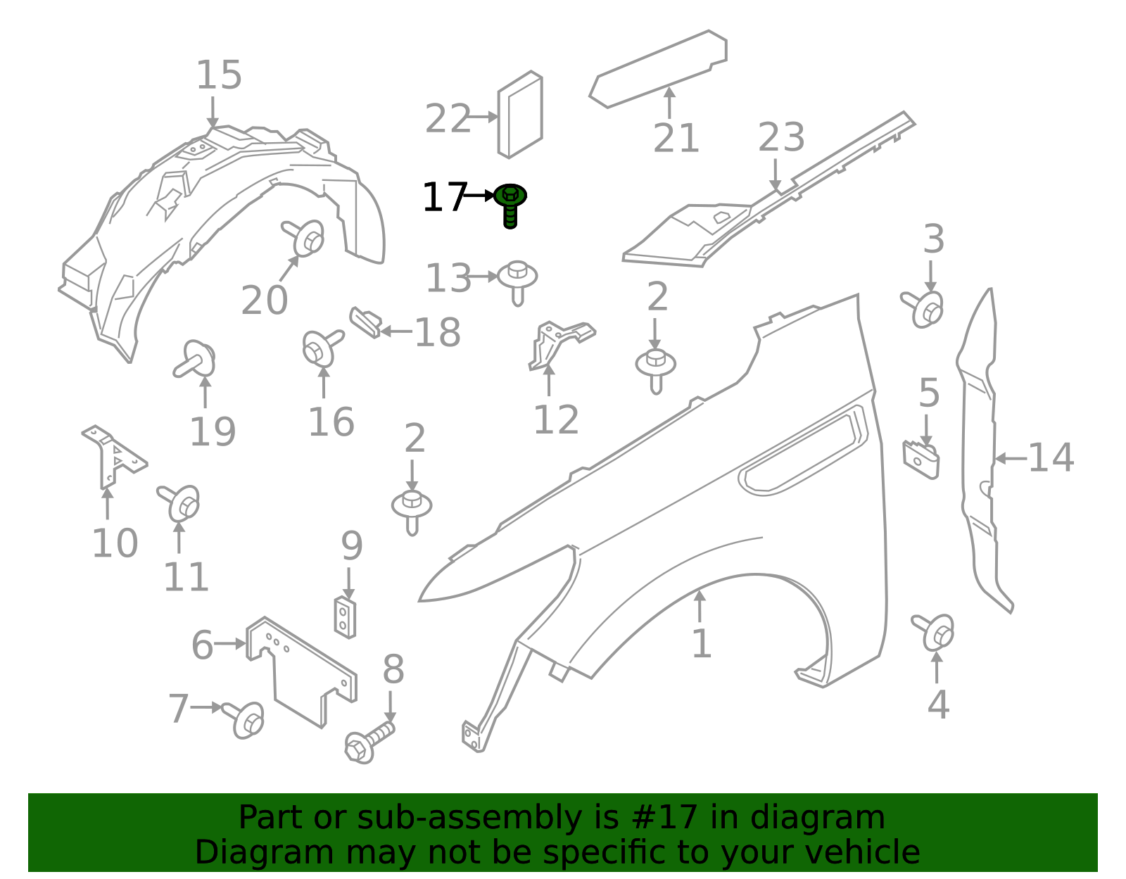 W719587-S300 - Splash Shield Clip 2018-2024 Ford | Ford Parts Direct